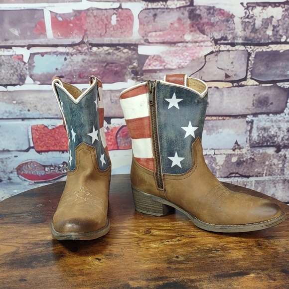 Sheryl Crow | Shoes | Sheryl Crow New American Patriotic Leather Cowboy ...